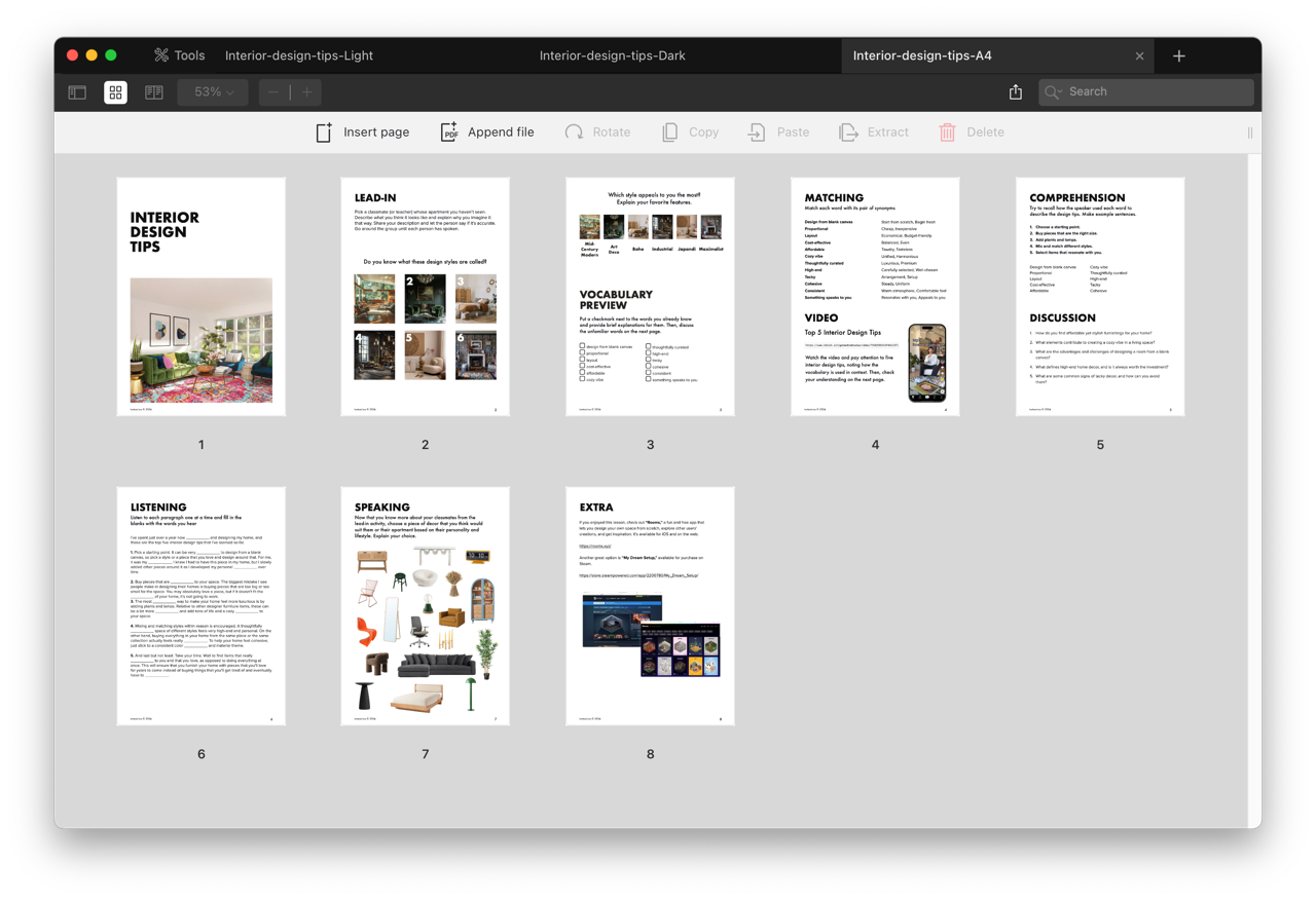 Interior Design Tips - B2 Lesson Plan | betterclass