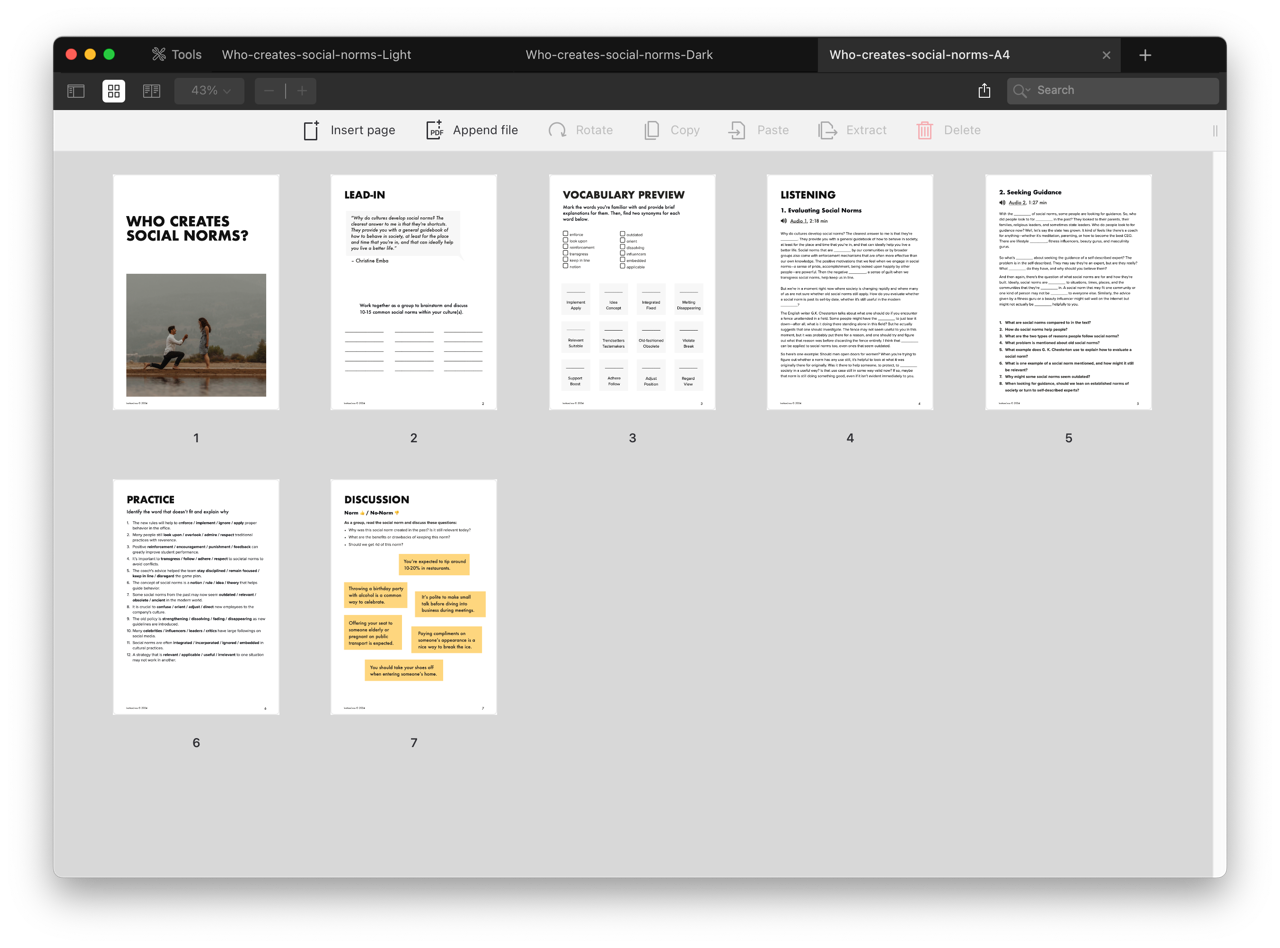 Who Creates Social Norms? - B2 Lesson Plan | betterclass