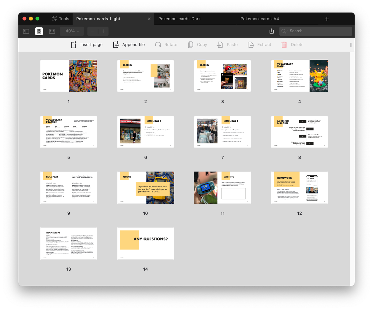 Pokémon Cards - B2 Lesson Plan | betterclass