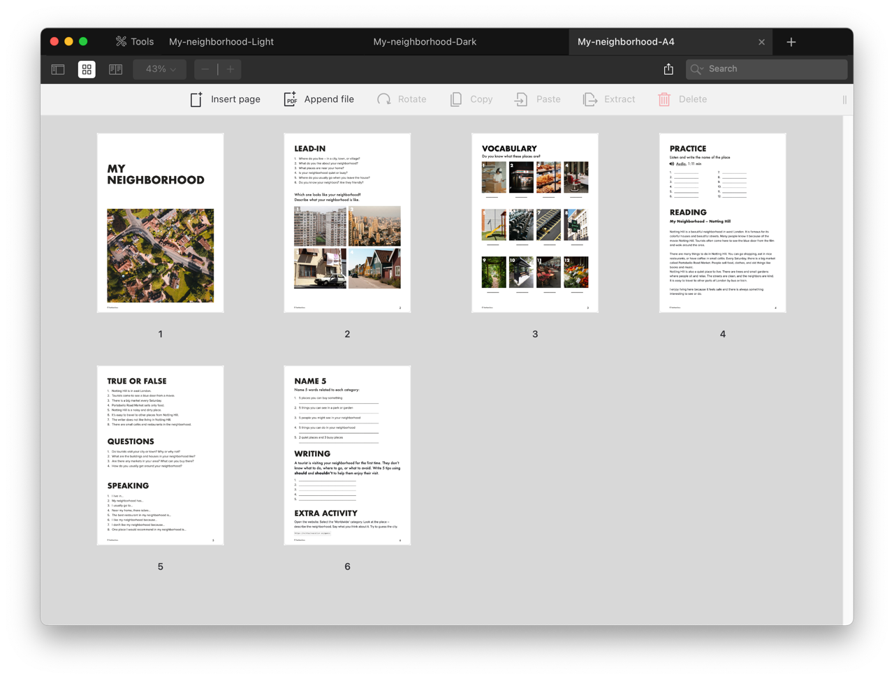 My Neighborhood - A2 Lesson Plan | betterclass